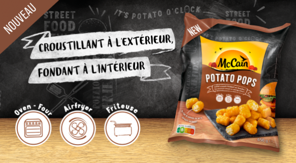 McCain - Produits surgelés à base de pommes de terre.