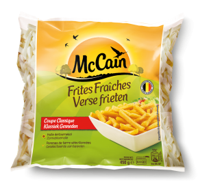 McCain producten: frieten, kroketjes en aardappelspecialiteiten.