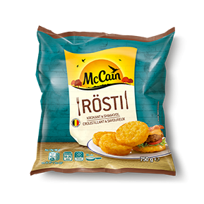 McCain producten: frieten, kroketjes en aardappelspecialiteiten.