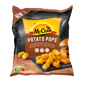 McCain producten: frieten, kroketjes en aardappelspecialiteiten.